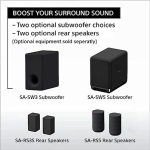 Sony HT-A3000 3.1ch Dolby Atmos Soundbar Surround Sound Home Theater with DTS:X and 360 Spatial Sound Mapping, works with Google Assistant