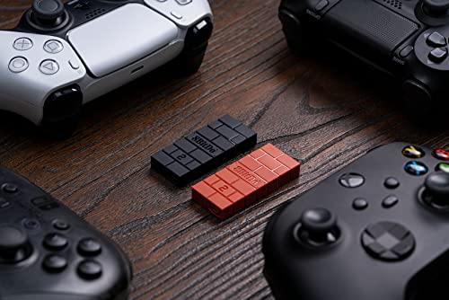 8Bitdo Wireless USB Adapter 2 for Switch, Windows, Mac & Raspberry Pi Compatible with Xbox Series X & S Controller, Xbox One Bluetooth, Switch Pro and PS5 Controller (Brown)