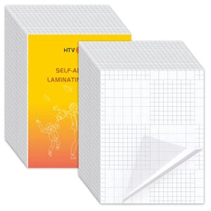 htvront self-adhesive laminating sheets-50 sheets 9 x 12 inches self laminating sheets, no machine needed clear laminating sheets