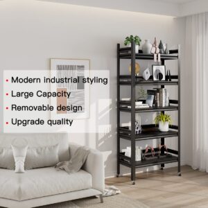 MOLYHOM Storage Shelves Heavy Duty, Garage Storage Racks and Shelving, 5-Tier Metal Shelves for Storage