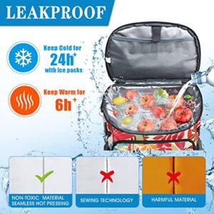 Scothen Cooler Backpack with 12 Ice Packs - Keeps 54 Cans Cold for Up to 24 Hours - Waterproof & Leak Proof Insulated Backpack Cooler -Lightweight Lunch Backpack for Men Women Beach Hiking Camping