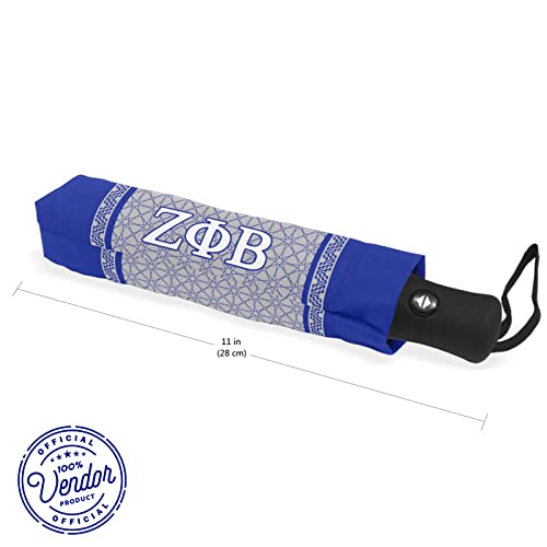 Bad Bananas BBGreek -Zeta Phi Beta Sorority Paraphernalia - Umbrella - Auto Open and Close - Official Vendor - The Finer Woman