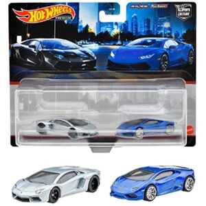 Hot Wheels Premium Car Culture 2-Pack Lamborghini Aventador Coupe and Lamborghini Huracán LP 610-4