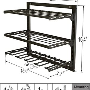 junyuan Power Tool Organizer Wall Mount, Garage Tool Organizers and Storage,Tool box storage rack for screwdriver And Drill Organize