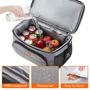 Lifewit 40L Cooler Bag, Bundle with 23L Cooler Bag, Grey