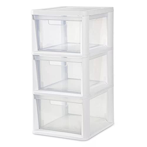 Sterilite 3-Drawer Tower - White