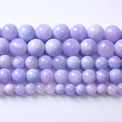 10mm 36pcs Natural Galaxy Purple Persian Jades Stone Beads for Jewelry Making Round Loose Beads DIY Bracelet 15" Energy Healing Power Stone Beads(10mm, Galaxy Starry Purple Jade)