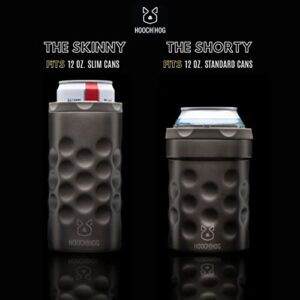 Hooch|Hog Soda Can Holder & Beer Coozies For Bottles & Cans | Can Cooler Insulated for 12 oz. Standard Size Cans | "The Shorty" Collection (Black Leopard)