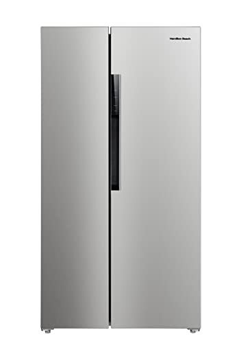 Hamilton Beach HBF1558 15.6 Counter Depth Full Size Refrigerator, Side Doors, Stainless, 15.8 cu ft