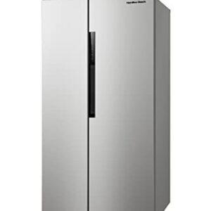 Hamilton Beach HBF1558 15.6 Counter Depth Full Size Refrigerator, Side Doors, Stainless, 15.8 cu ft