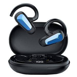 fuixiut open ear bluetooth headphones wireless earbuds bluetooth earbuds wireless headphones bluetooth earphones wireless earphones (t8-blue)