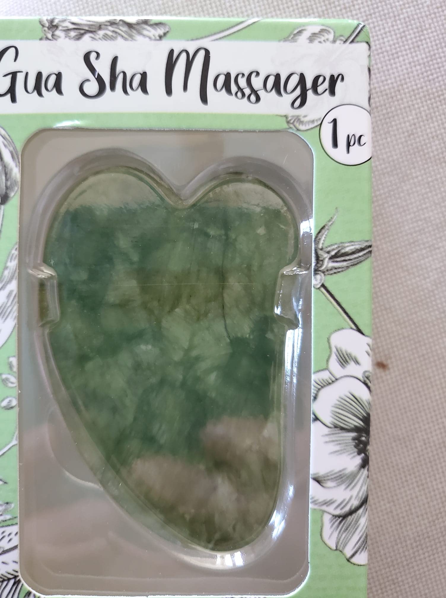 b pure Jade Facial Massage Asian Gua Sha Beauty Tool - Toning, Massage, Wrinkles