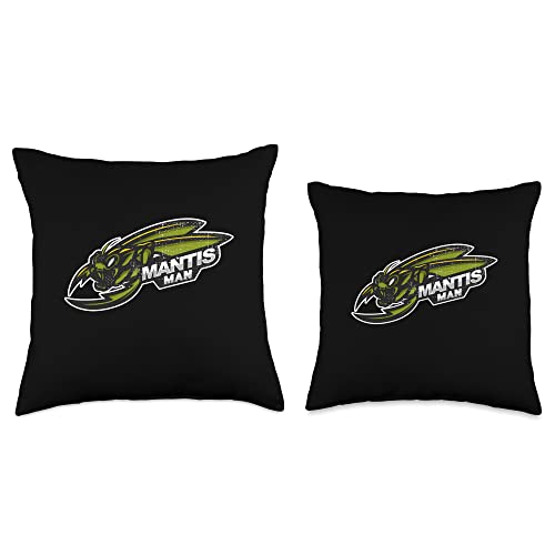 Mantis Eating mantis Man Mantis Garden Ninja Throw Pillow, 16x16, Multicolor