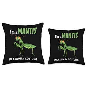 Mantis Insects Praying Mantis By Hibl Insects Praying Mantis Throw Pillow, 16x16, Multicolor