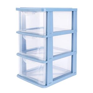 1pcbox drawers, holder decor plastic cube with perfume tyer blue organization lipstick desktop countertops drawer storage shelf small capacity display room