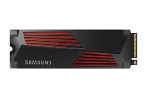 samsung 990 pro w/ heatsink ssd 2tb pcie 4.0 m.2 internal solid state hard drive, fastest speed for gaming, heat control, direct storage and memory expansion, compatible w/ playstation5, mz-v9p2t0cw