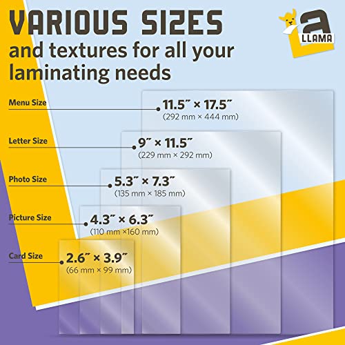 Thermal Laminating Pouches, 4.3 x 6.3 Inches, 3 Mil Thick, 50 Pack, Suited for Picture Size Laminating Sheets 4 x 6