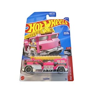 hot wheels 2022 - 5 alarm - pink fire truck - hw rescue 8/10 - 230/250