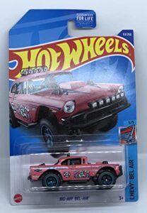 hot wheels 2022 - big air bel air - pink - chevy bel air 5/5-112/250