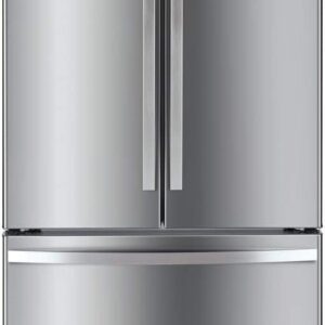 Weiting 26.1 cu.ft. Non-Dispense French Door Refrigerator with Active Finish, cu. ft, Fingerprint Resistant Stainless Steel