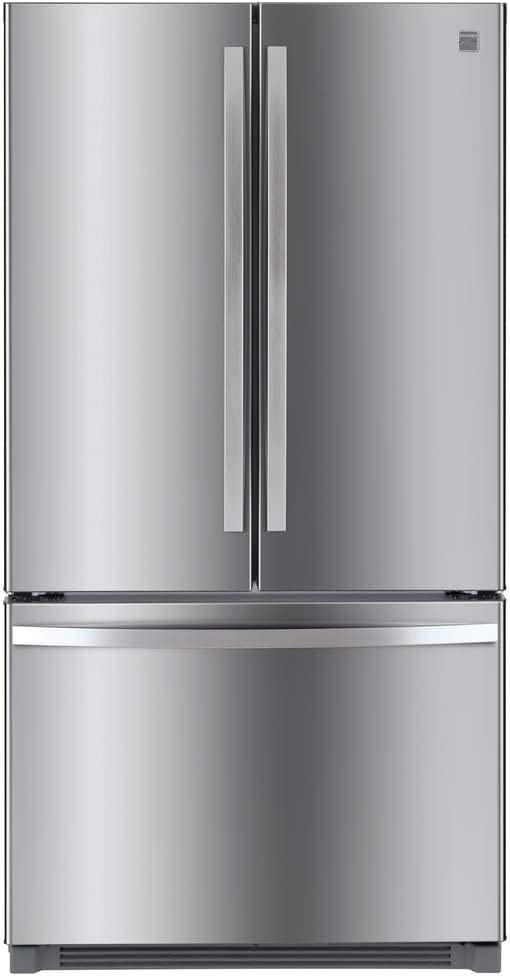 Weiting 26.1 cu.ft. Non-Dispense French Door Refrigerator with Active Finish, cu. ft, Fingerprint Resistant Stainless Steel