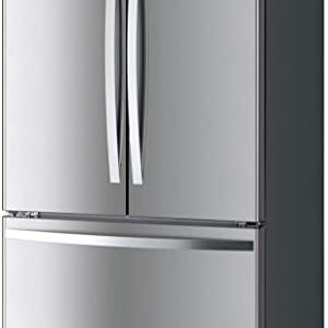 Weiting 26.1 cu.ft. Non-Dispense French Door Refrigerator with Active Finish, cu. ft, Fingerprint Resistant Stainless Steel