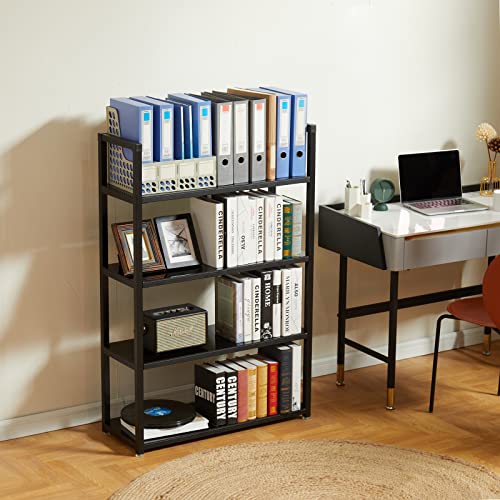 zizin Storage Shelf Storage Rack Acrylic Shelving Unit Storage Shelves,Standing Shelf Units for Home,4-Tire