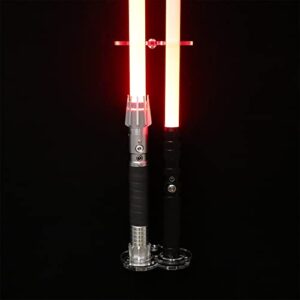 WANLIAN Lightsaber Stand Wall Mounted Vertical Lightsaber Display Stand Acrylic Lightsaber Stand Suitable for lightsabers (Transparent 2 holes)