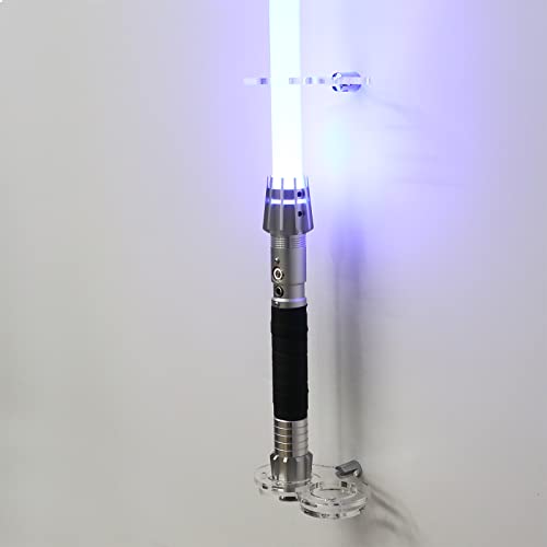 WANLIAN Lightsaber Stand Wall Mounted Vertical Lightsaber Display Stand Acrylic Lightsaber Stand Suitable for lightsabers (Transparent 2 holes)