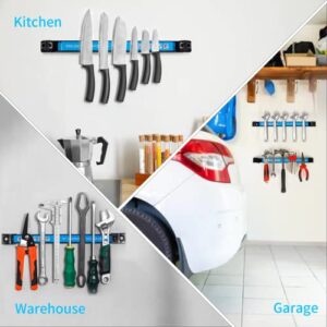 YiiMO 24' Magnetic Tool Holder for Garage, Heavy Duty Magnet Tool Bar Strip Rack Wall Mount Garden Farm Warehouse