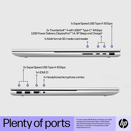 HP Envy Laptop, 17.3" Full HD Touchscreen, 12th Gen Intel Core i7-1260P, 32GB RAM, 512GB PCIe SSD, IR Camera, Backlit Keyboard, HDMI, Wi-Fi 6, Windows 11 Home, Silver