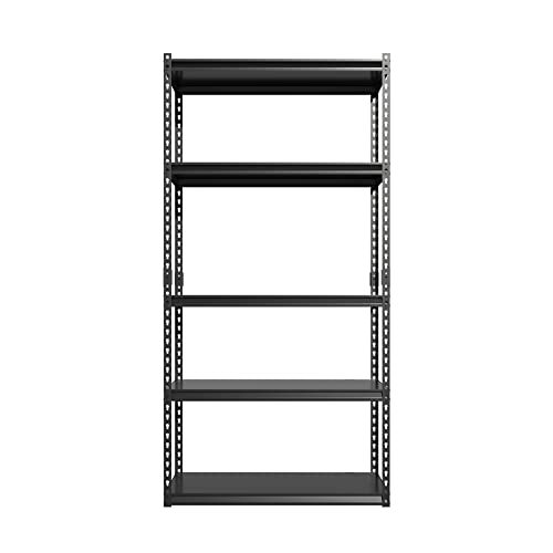 Woueniut Garage Storage Shelves, 72" Heavy Duty Metal Storage Utility Rack with Adjustable 5 Tier Shelving Storage Rack for Warehouse Basement Kitchen Living Room 35.8" W x 16" D x 72" H (4 Pack)