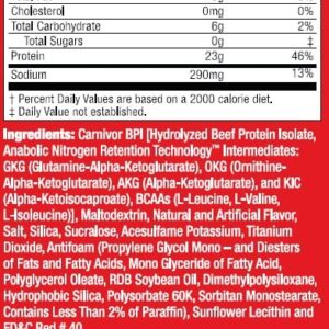 MuscleMeds CARNIVOR Beef Protein Isolate Powder, Muscle Building, Recovery, Lactose Free, Sugar Free, Fat, Free, 23g Protein, Fruity Cereal, 28 Servings