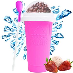 frozen magic slushy maker cup,tik tok quick frozen smoothies cup,slushy squeeze cup slushie maker cup ice cup,cool stuff ice cream maker for kids teens family