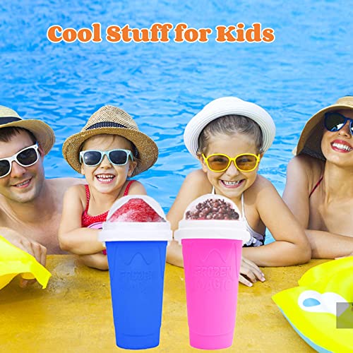 Frozen Magic Slushy Maker Cup,TIK TOK Quick Frozen Smoothies Cup,Slushy Squeeze Cup Slushie Maker Cup Ice Cup,Cool Stuff Ice Cream Maker for Kids Teens Family