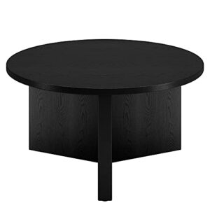 Henn&Hart Anders Coffee Table, 32" Wide, Black