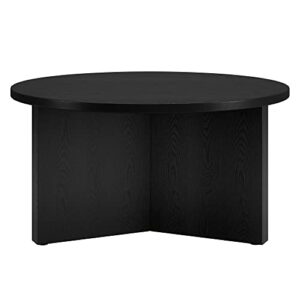 Henn&Hart Anders Coffee Table, 32" Wide, Black