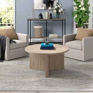 Henn&Hart Anders Coffee Table, 32" Wide, Gray