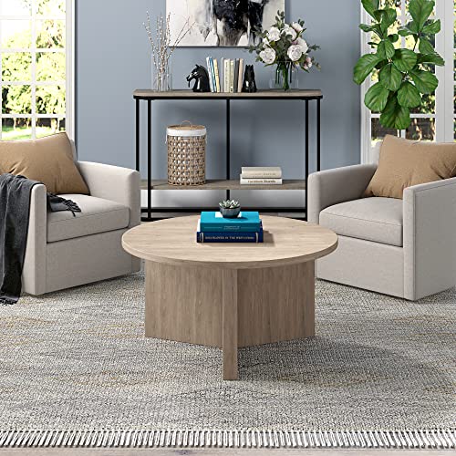 Henn&Hart Anders Coffee Table, 32" Wide, Gray