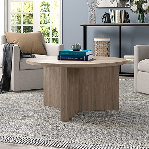 Henn&Hart Anders Coffee Table, 32" Wide, Gray