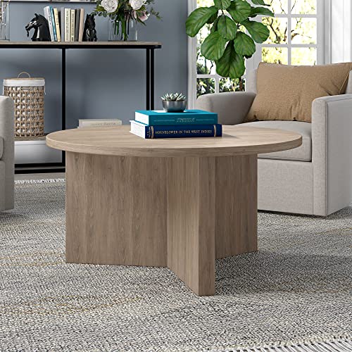 Henn&Hart Anders Coffee Table, 32" Wide, Gray