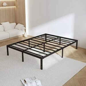 Hafenpo 18 Inch King Bed Frame - Durable Platform Bed Frame Non-Slip Metal Bed Frame No Box Spring Needed Heavy Duty King Size Bed Frame Easy Assembly Strong Bearing Capacity