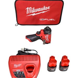 Milwaukee 3453-22 12V Fuel 1/4" Cordless Hex Impact Driver Kit with (2) 2.0Ah Lithium Ion Batteries, Charger & Tool Bag