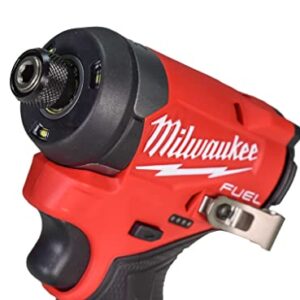 Milwaukee 3453-22 12V Fuel 1/4" Cordless Hex Impact Driver Kit with (2) 2.0Ah Lithium Ion Batteries, Charger & Tool Bag