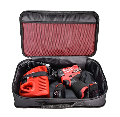 Milwaukee 3453-22 12V Fuel 1/4" Cordless Hex Impact Driver Kit with (2) 2.0Ah Lithium Ion Batteries, Charger & Tool Bag