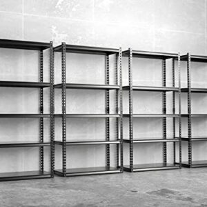 ZIKEBTUY Garage Storage Shelves, Adjustable 5-Tier Metal Heavy Duty Shelving, Utility Storage Rack for Garage Organization Warehouse Basement Shelf Rack, 35.8" W x 16.2" D x 72" H, 4 Pack