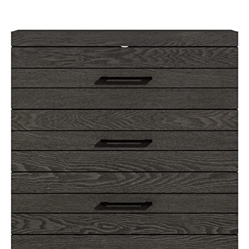 Galano Hamsper 5 Drawer Dresser - Chest of Drawers for Bedroom - Clothes Storage - Drawer and Closet Organizer - Drawer Glides - Easy Assembly - Dark Grey Oak