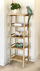 5-tier bamboo storage shelf