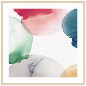 amanti art delicate transparency ii by emma peal wood framed wall art print (41 in. w x 41 in. h), svelte natural frame