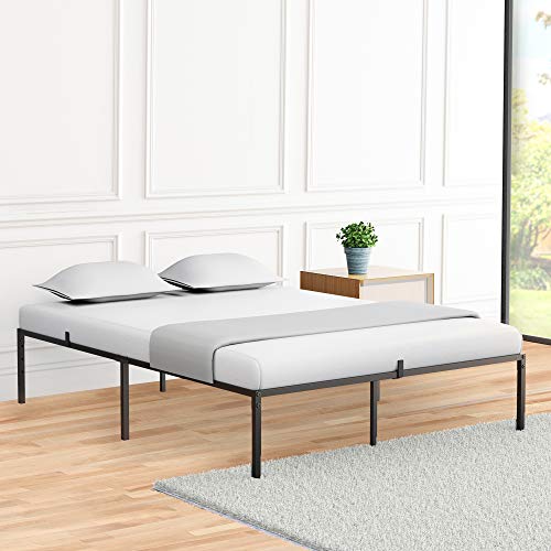 coucheta Full Bed Frame,14 Inch Black Metal Full Bed Frame,No Box Spring Needed Full Size Platform Bed Frame (Full)